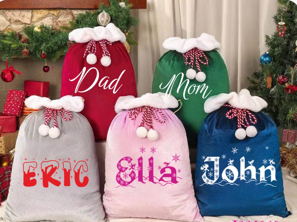 Custom Santa sacks – Fox & Tots