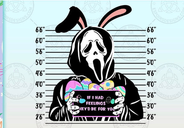 GHOSTFACE Easter dtf SCREEN Pre order 3-5 business days – Fox & Tots