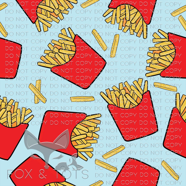 French Fries Fabric – Fox & Tots